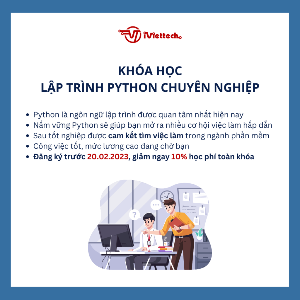 9 ứng dụng thực tiễn của ngôn ngữ lập trình Python - iViettech - iViettech