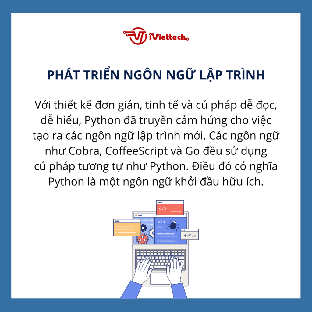 9 ứng dụng thực tiễn của ngôn ngữ lập trình Python - iViettech - iViettech